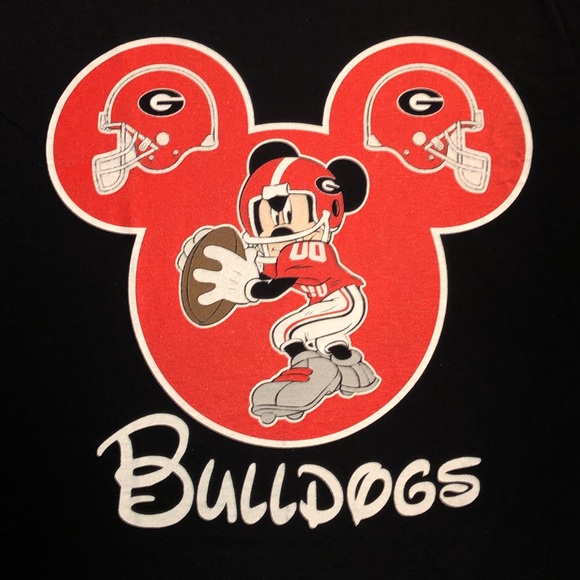 Shirts | Mickey Mouse Georgia Bulldogs Football Shirt | Poshmark